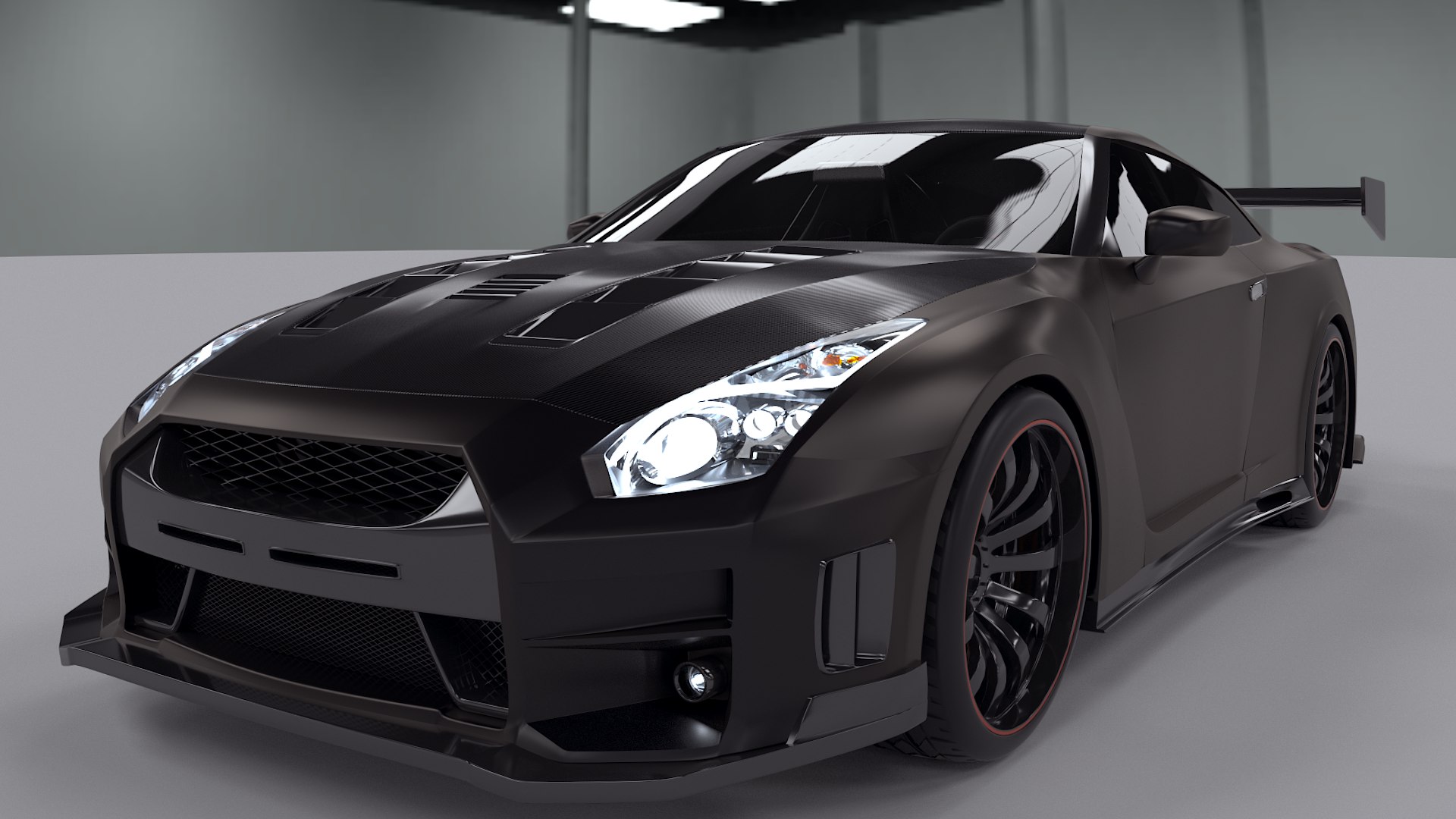 3d custom nissan gtr model