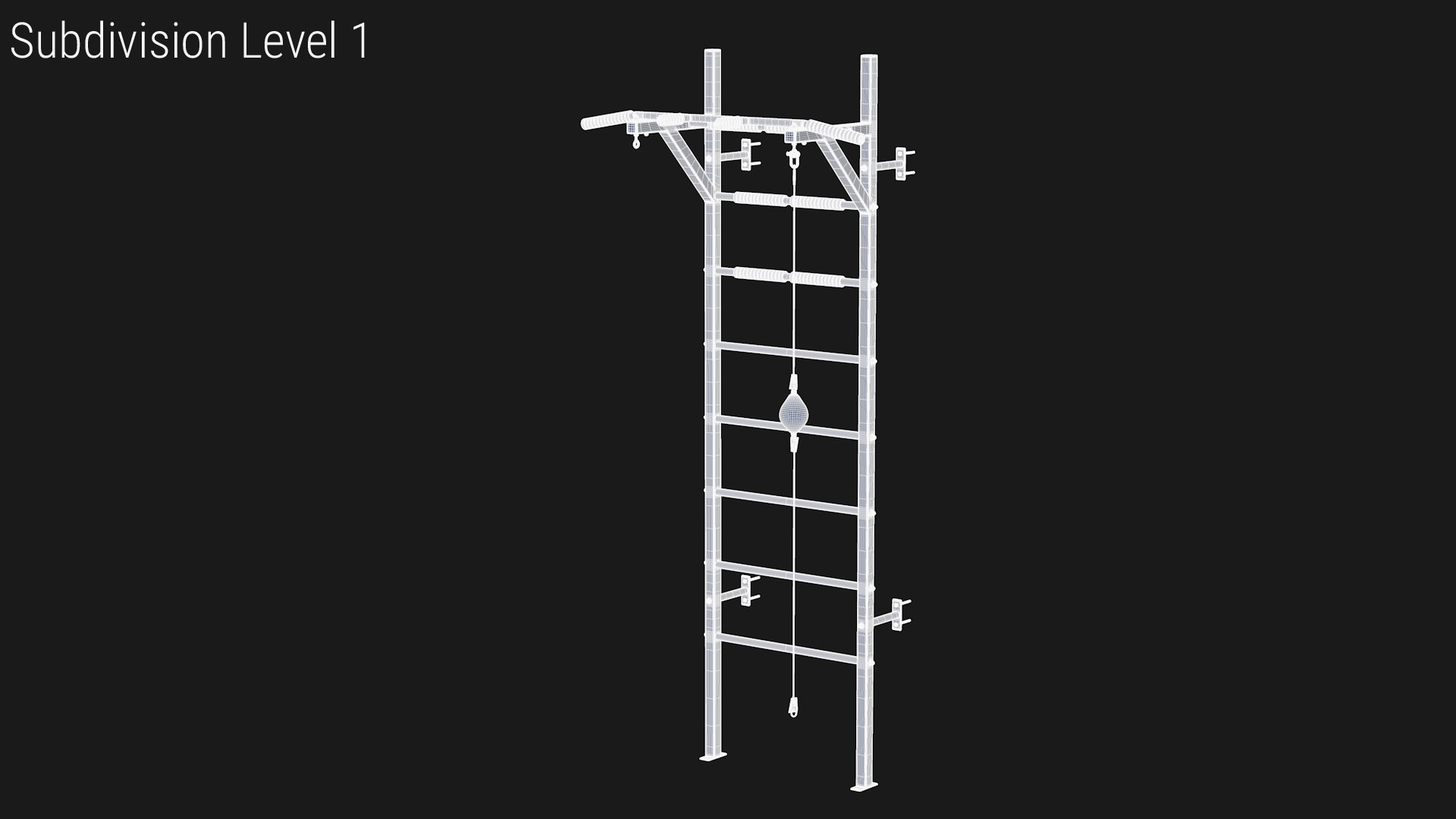 3D Model Metal Wall Bars 01 - TurboSquid 1943776