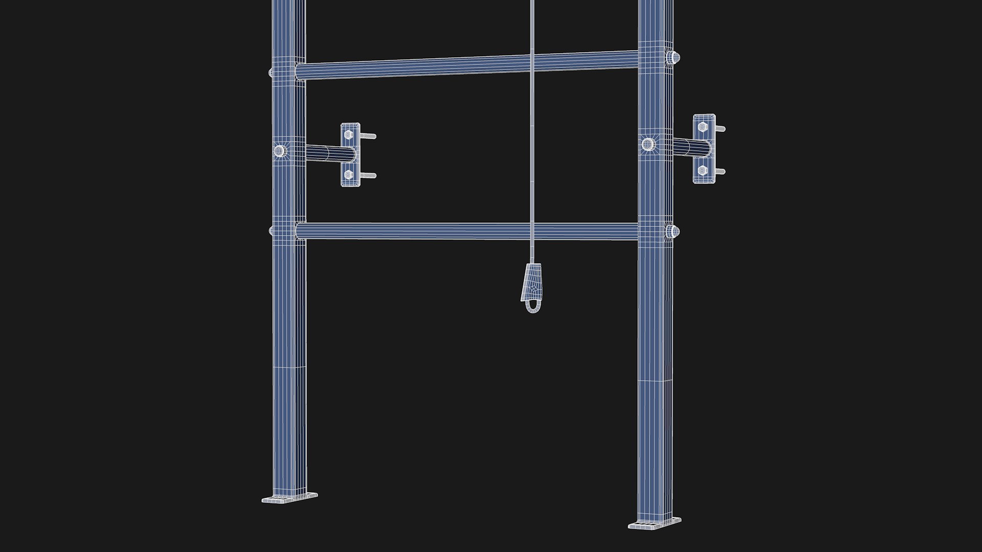 3D Model Metal Wall Bars 01 - TurboSquid 1943776