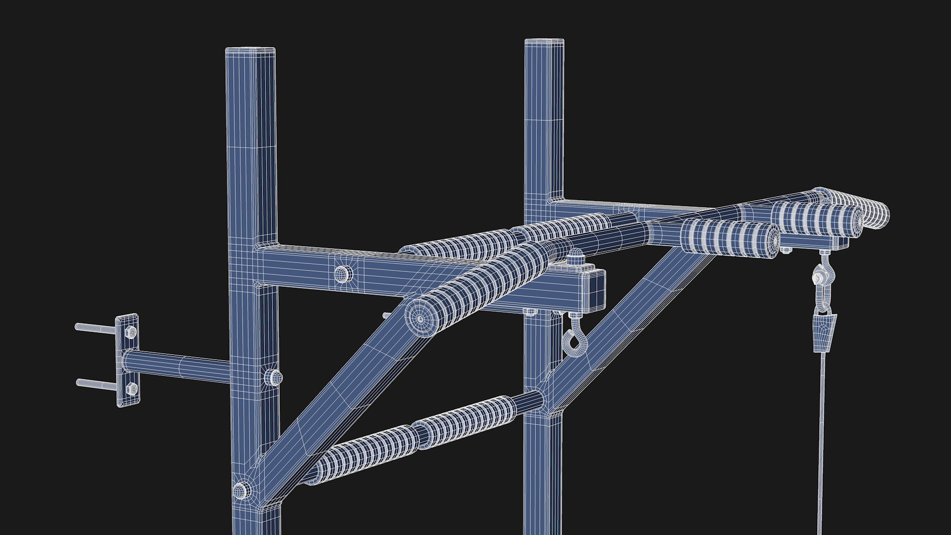 3D Model Metal Wall Bars 01 - TurboSquid 1943776