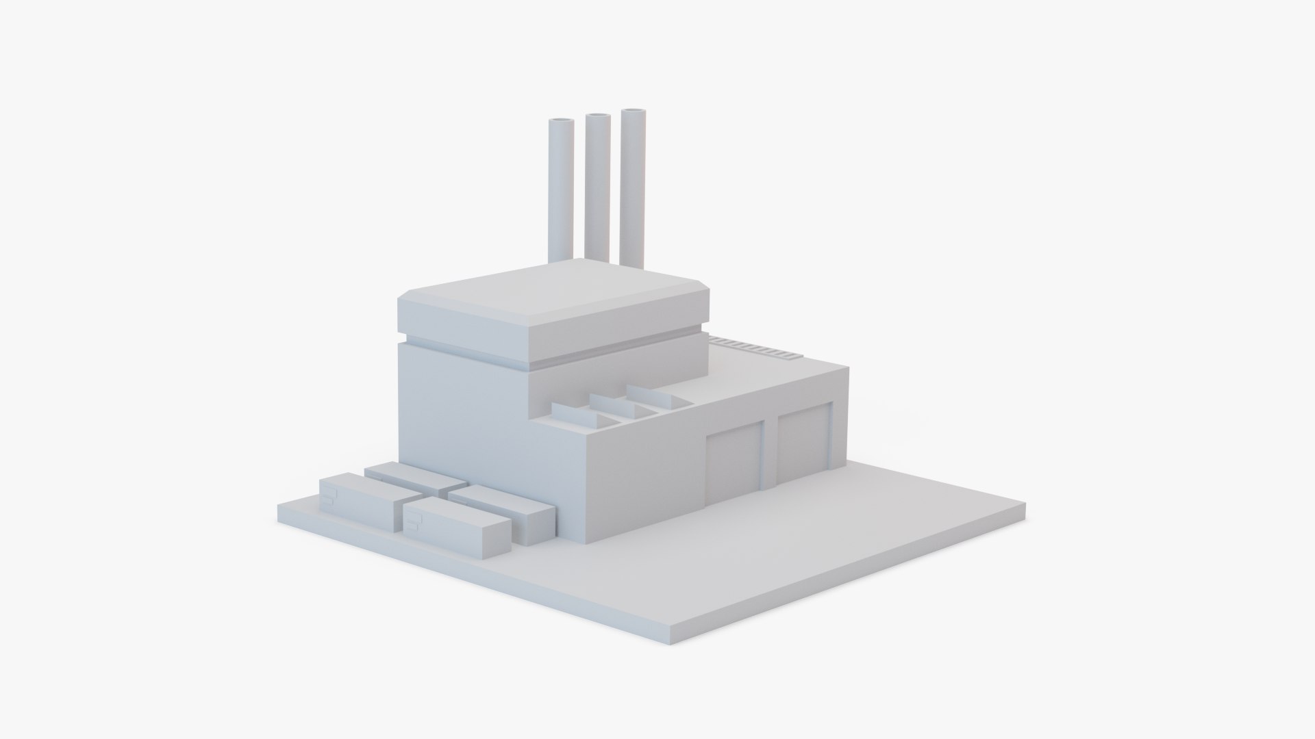 Factory 3D Model - TurboSquid 2070026