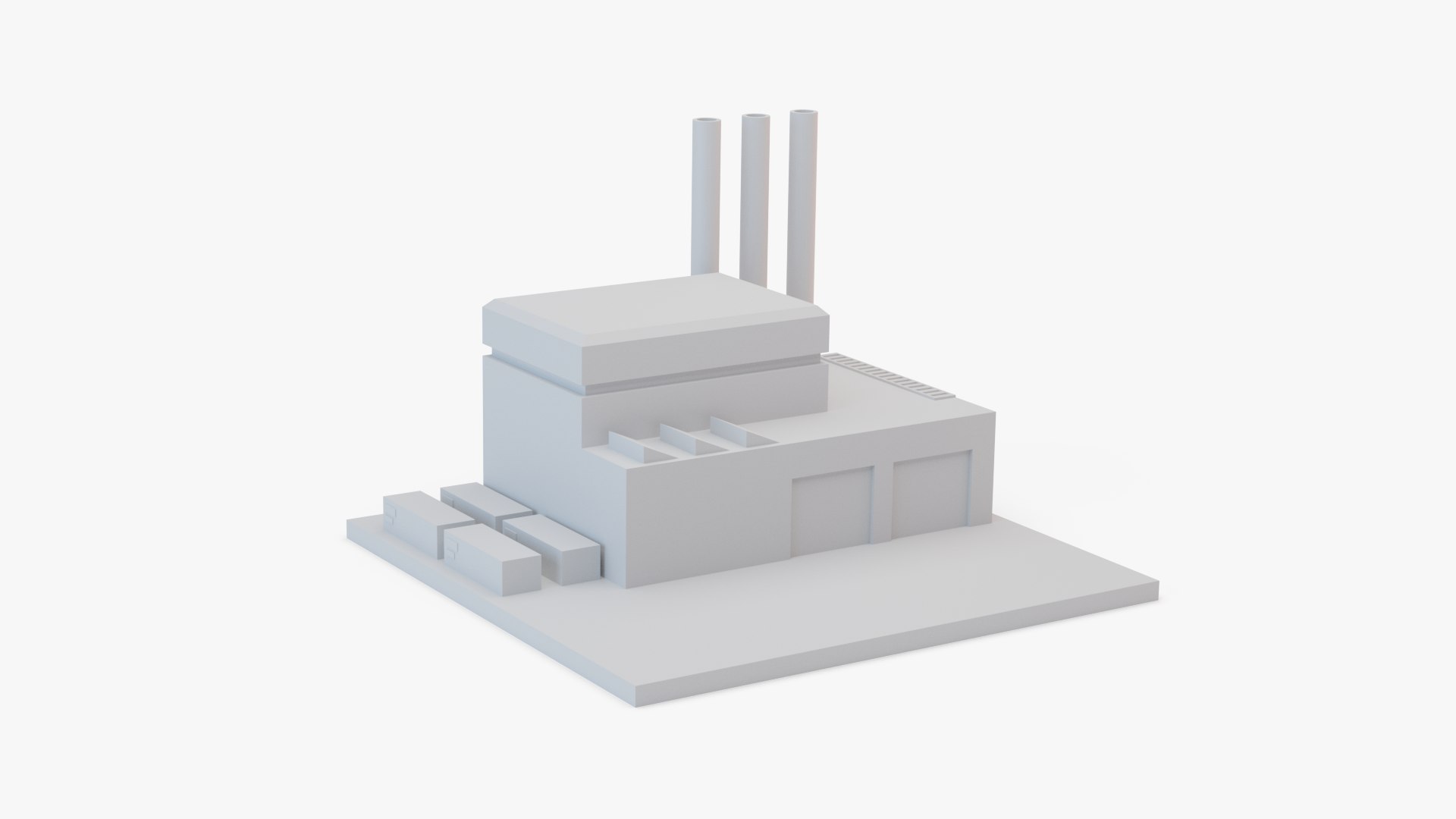 Factory 3D Model - TurboSquid 2070026
