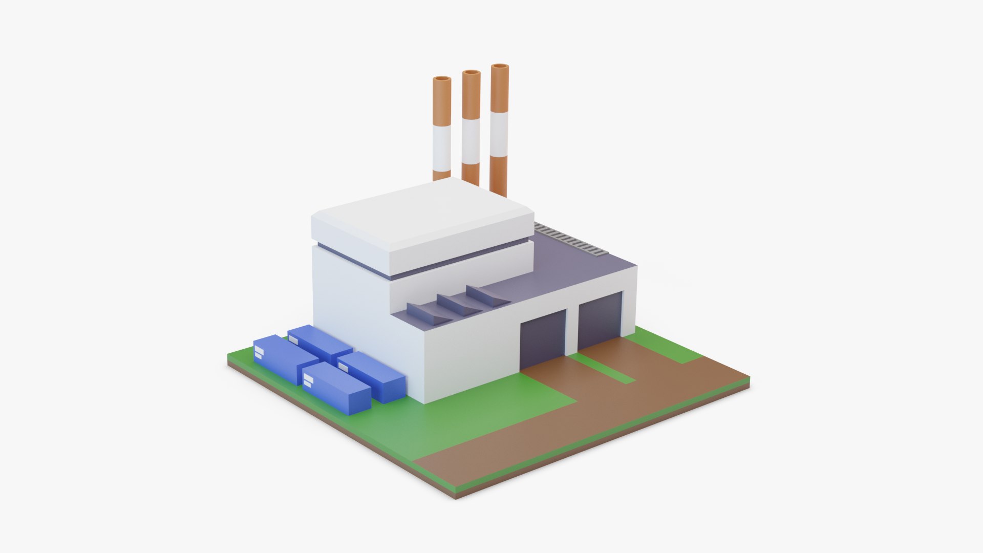 Factory 3D Model - TurboSquid 2070026