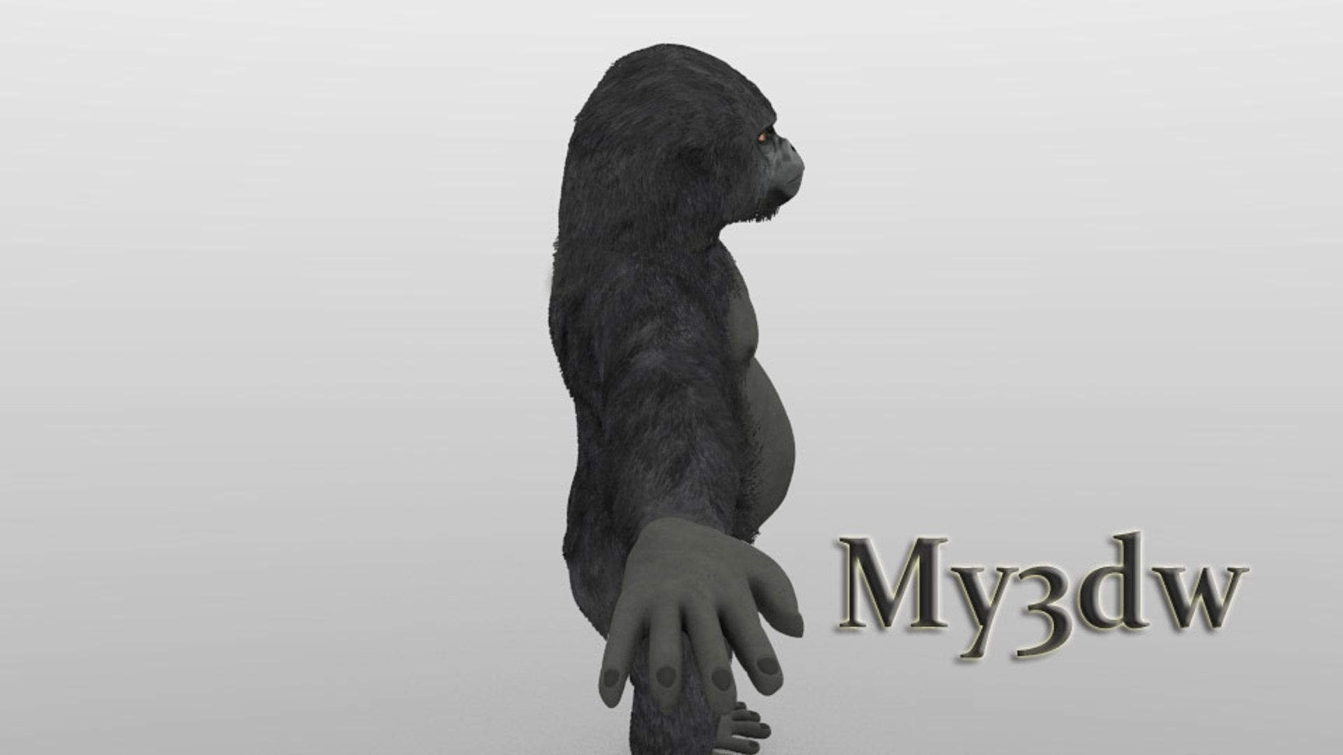 3d Model Gorilla Monkey Ape