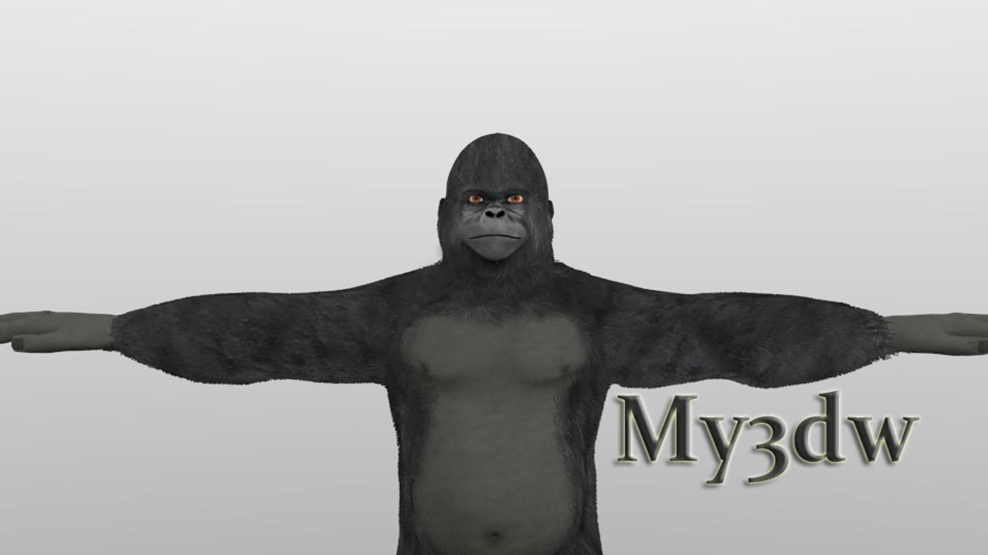 3d Model Gorilla Monkey Ape