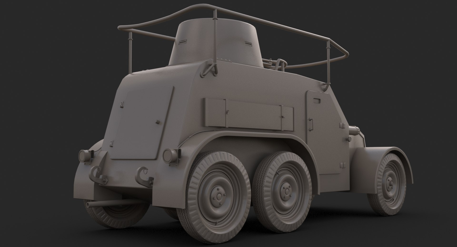3D oa vz 30 armoured car - TurboSquid 1652706