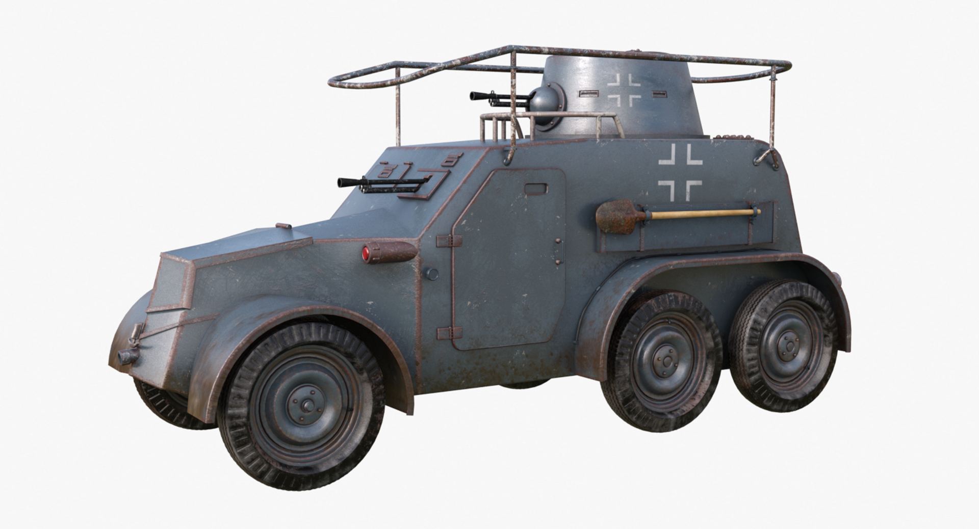 3D oa vz 30 armoured car - TurboSquid 1652706