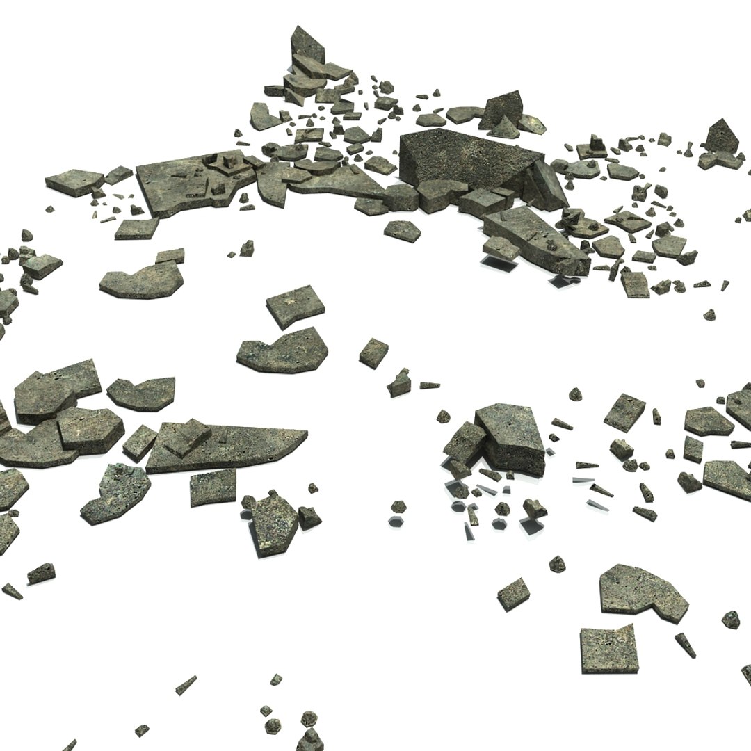 3d Model Concrete Rubble