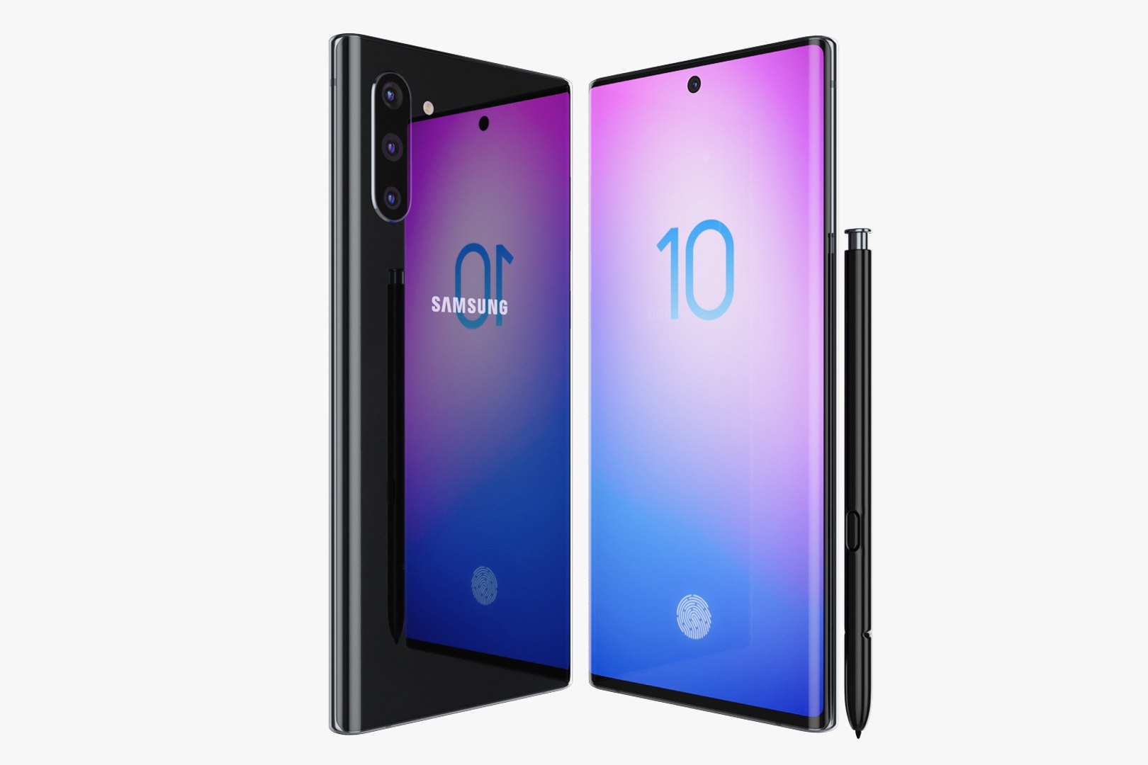 3D samsung galaxy note 10 model - TurboSquid 1429660
