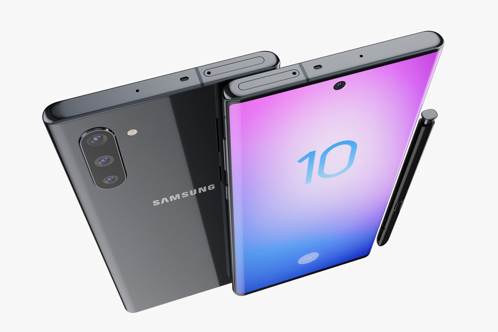 3D samsung galaxy note 10 model - TurboSquid 1429660