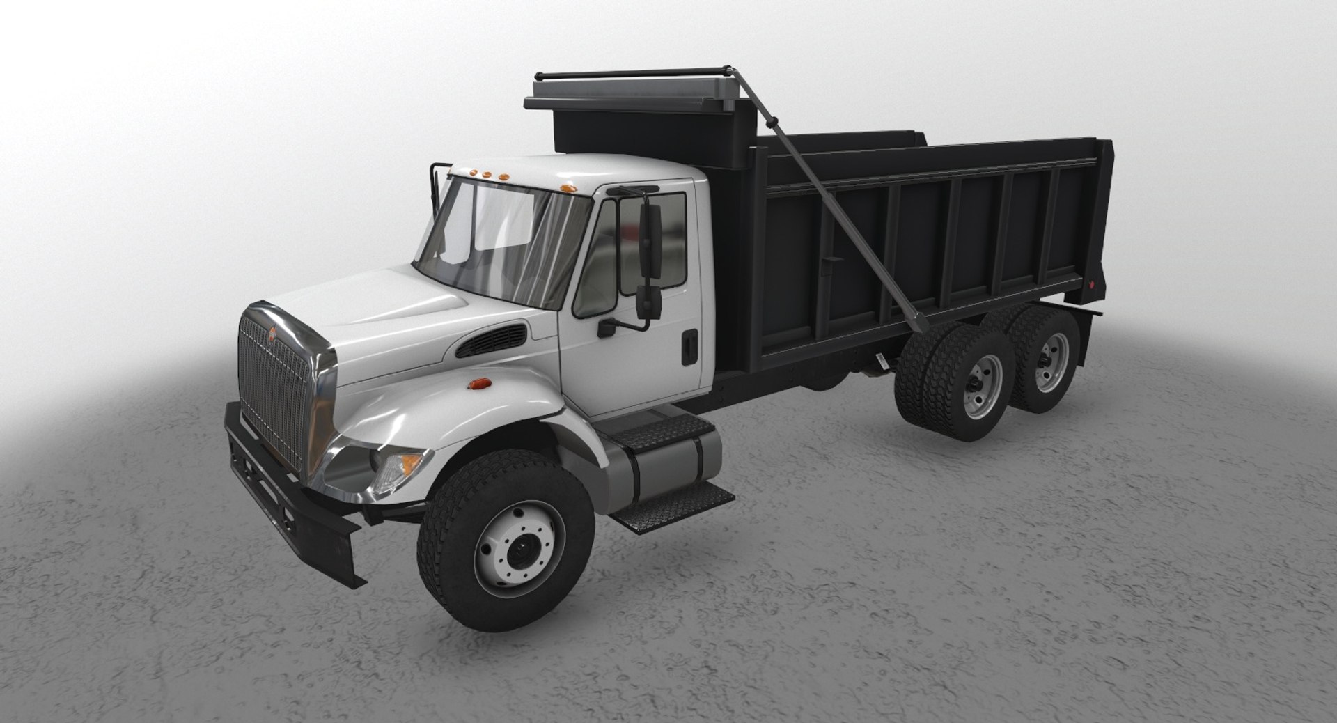 3D navistar international 7400 dump truck model - TurboSquid 1526277