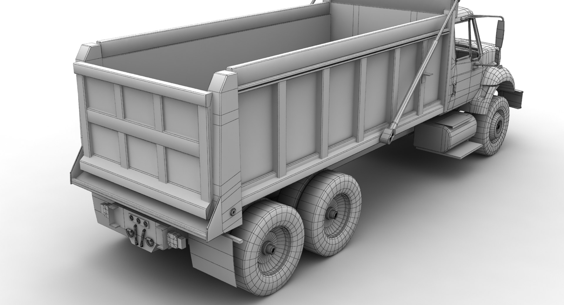 3D Navistar International 7400 Dump Truck Model - TurboSquid 1526277