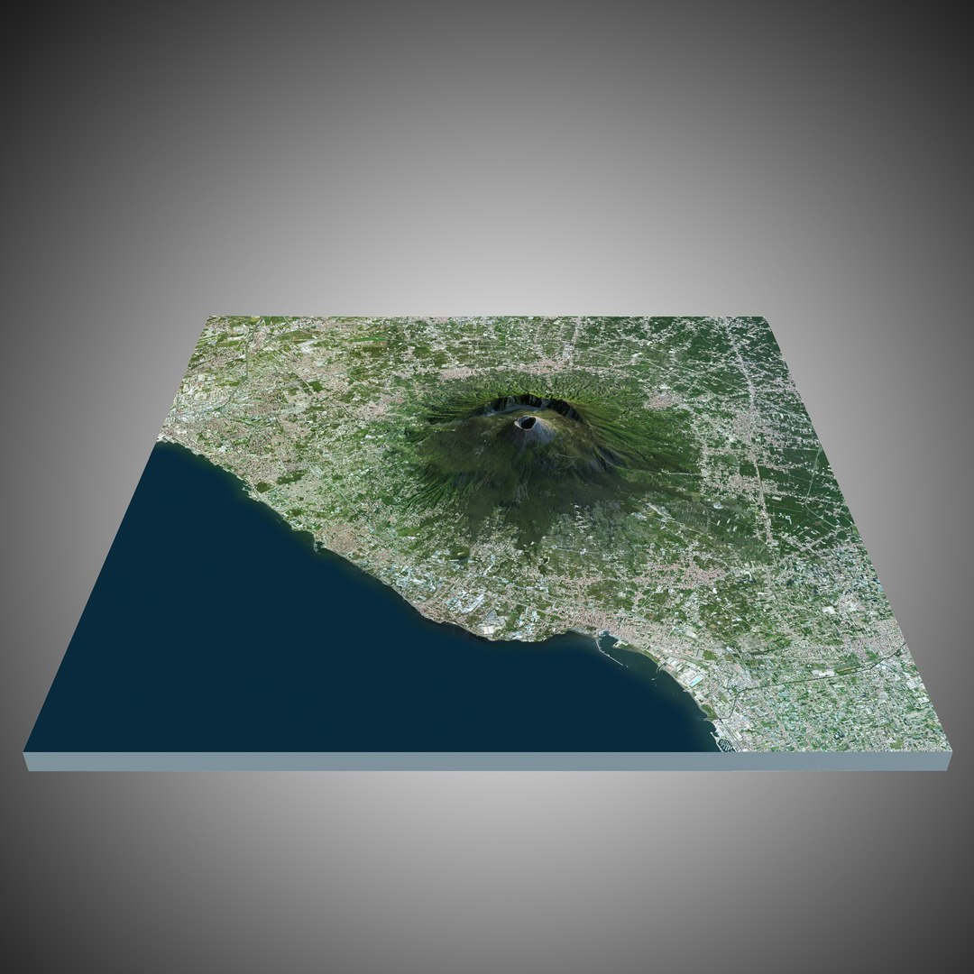 3d Model Vesuvio Volcano