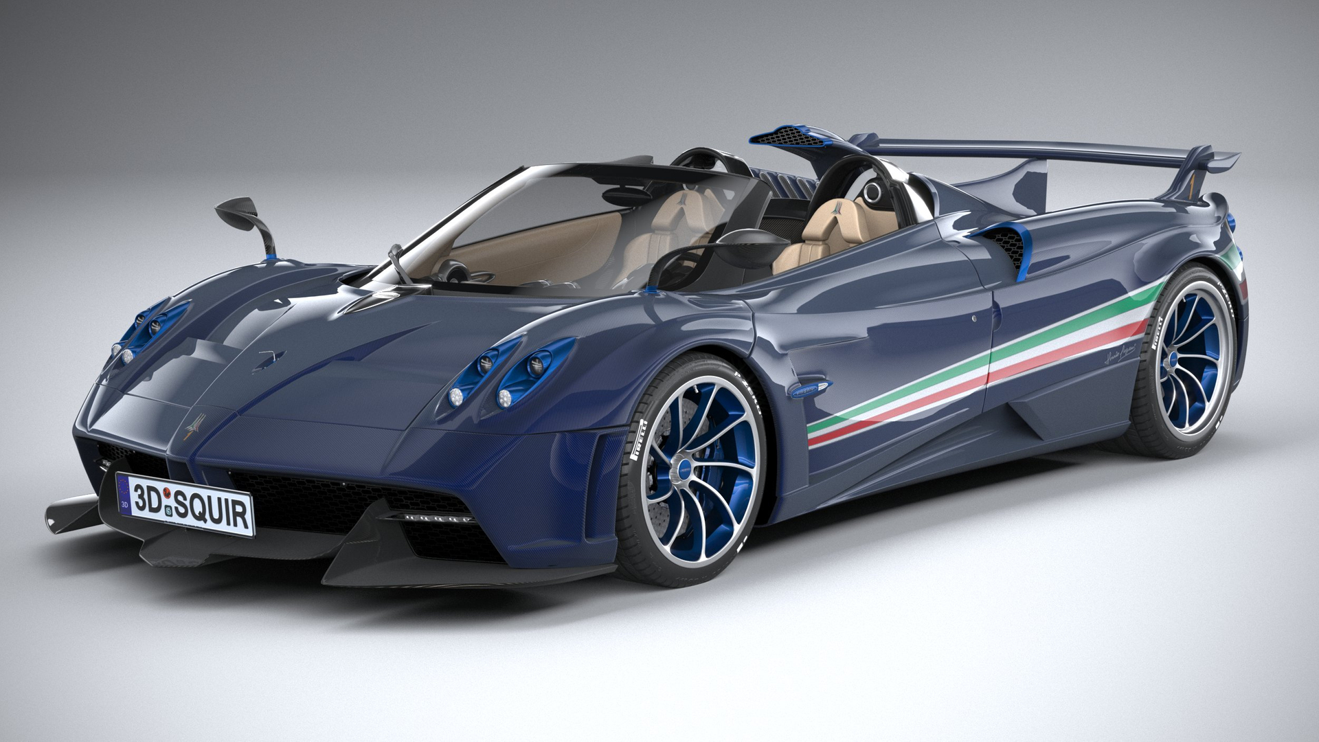 Pagani huayra tricolore 3D model - TurboSquid 1680965