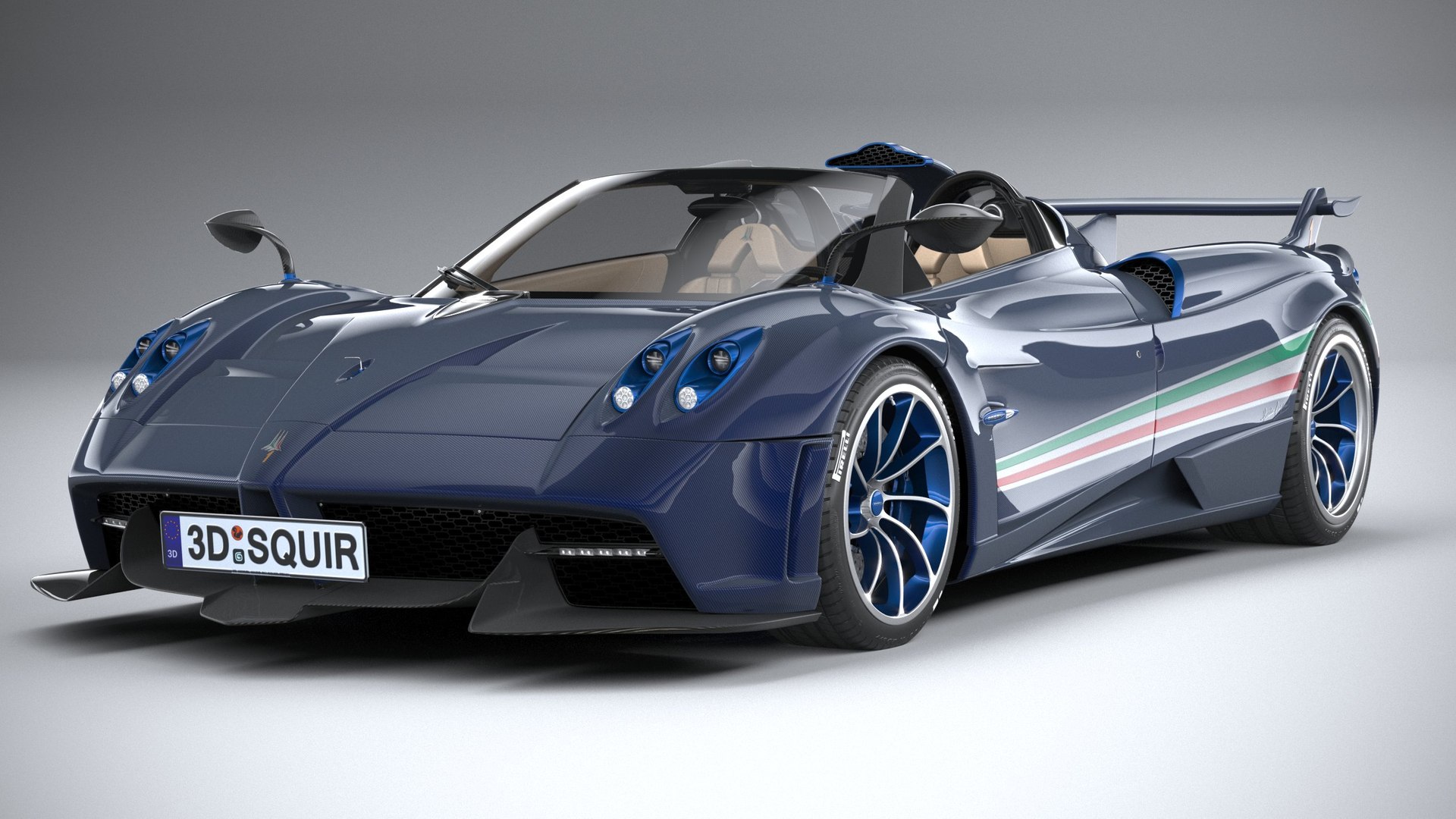 Pagani huayra tricolore 3D model - TurboSquid 1680965