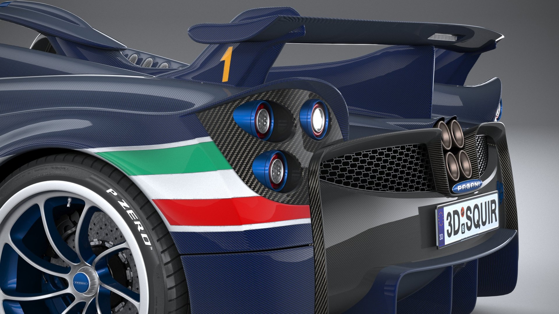Pagani huayra tricolore 3D model - TurboSquid 1680965