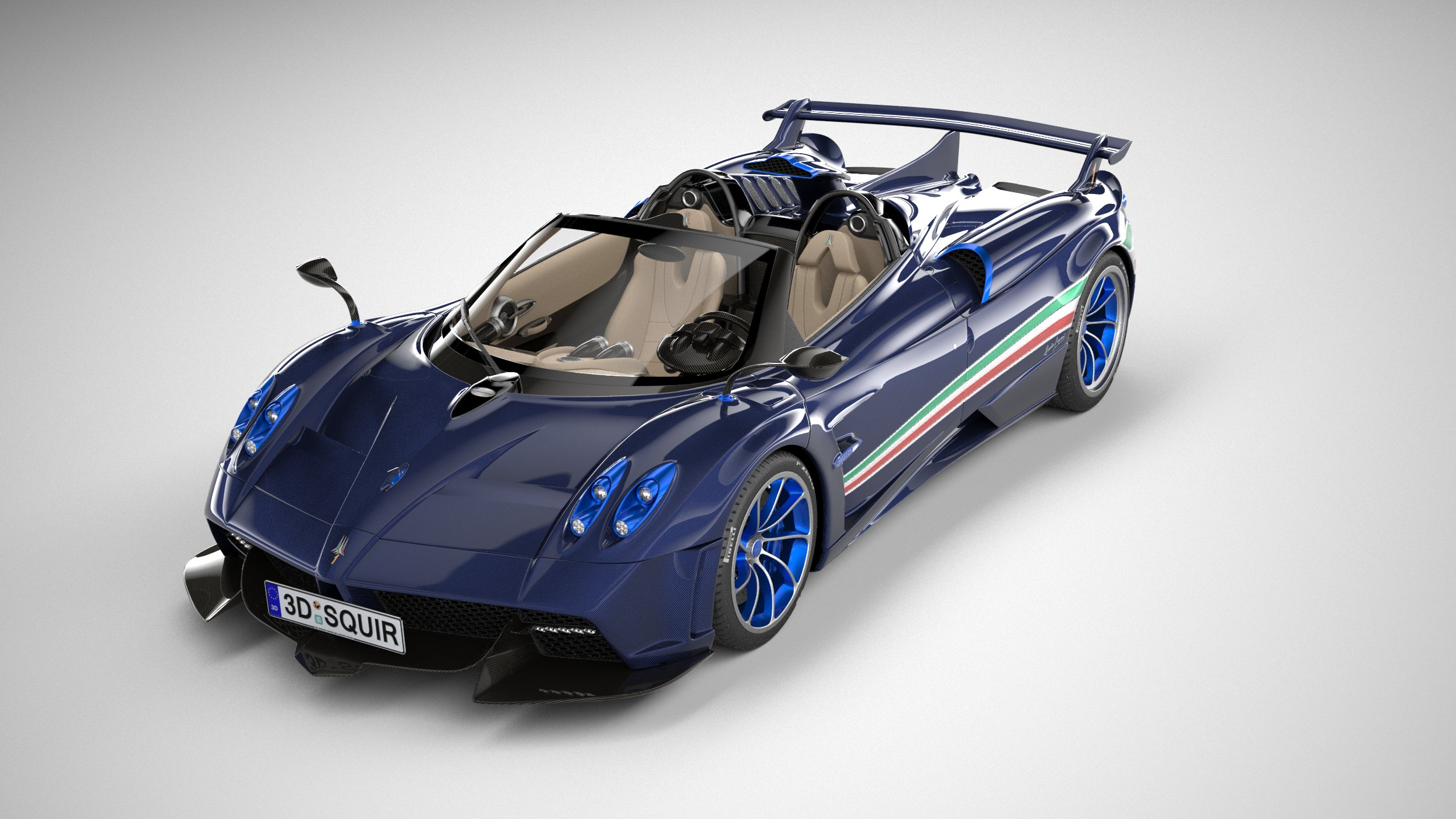 Pagani huayra tricolore 3D model - TurboSquid 1680965