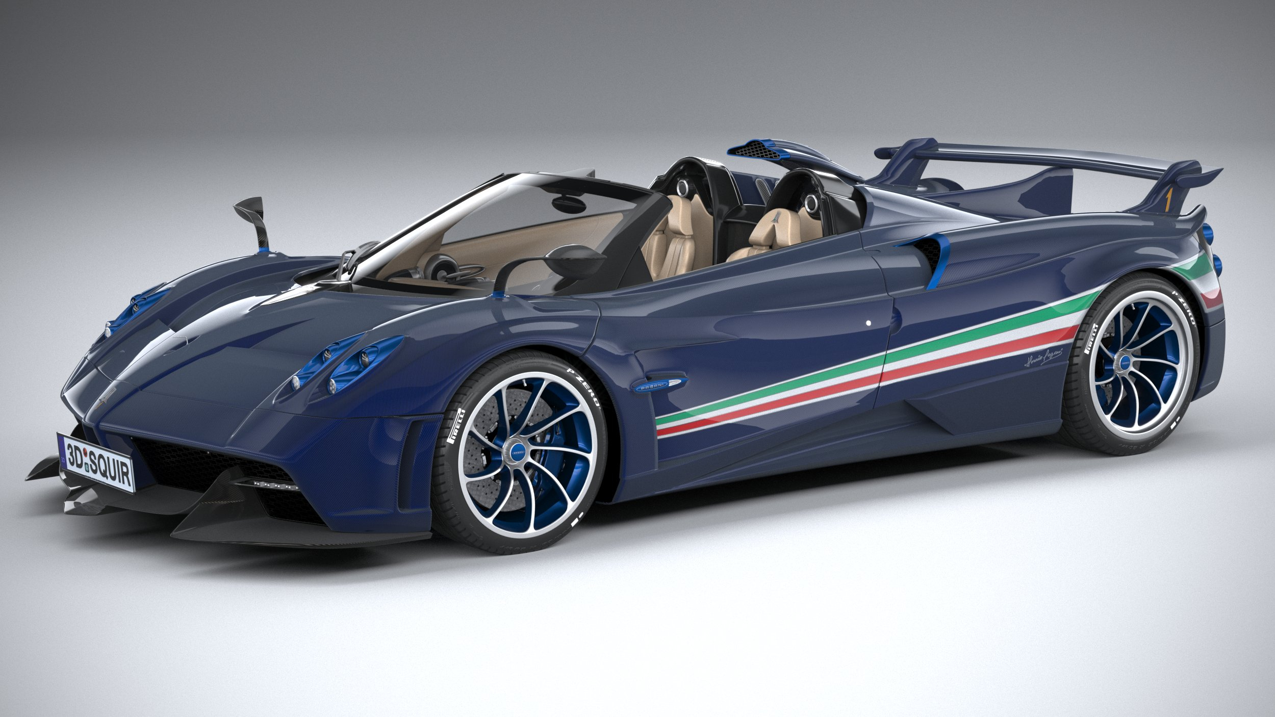 Pagani huayra tricolore 3D model - TurboSquid 1680965