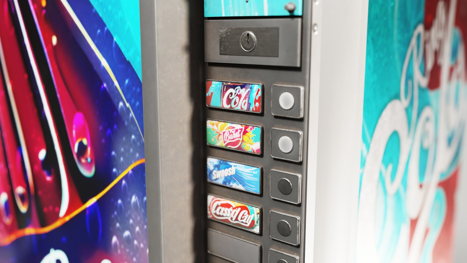Drinks Vending Machine - PBR Game Ready 3D Model - TurboSquid 2135003