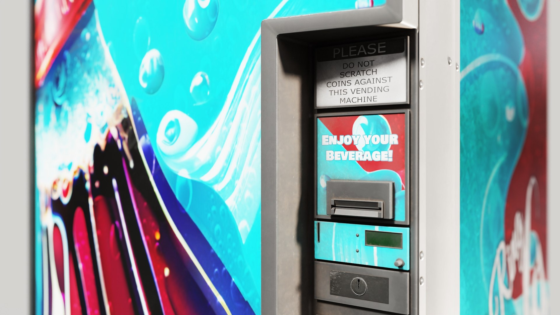 Drinks Vending Machine - PBR Game Ready 3D Model - TurboSquid 2135003