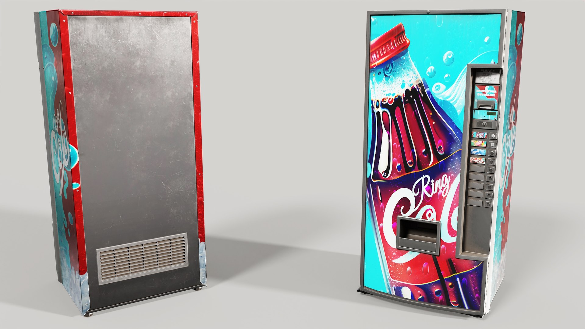 Drinks Vending Machine - PBR Game Ready 3D Model - TurboSquid 2135003