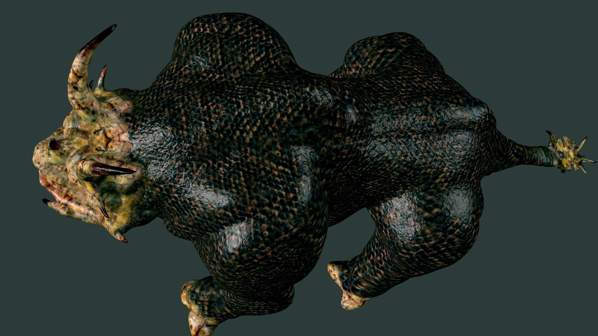 3d Model Horned Monster