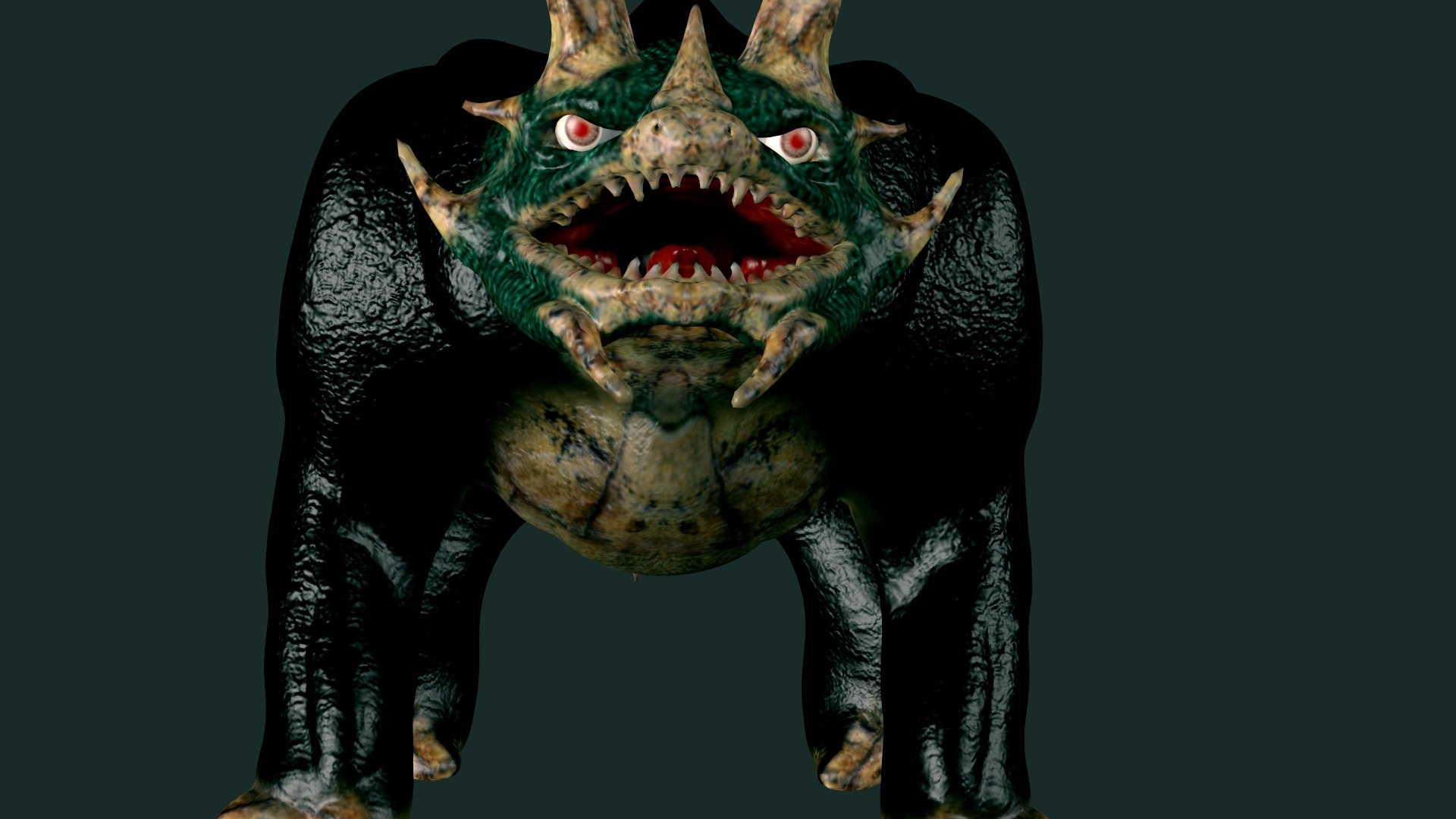 3d Model Horned Monster