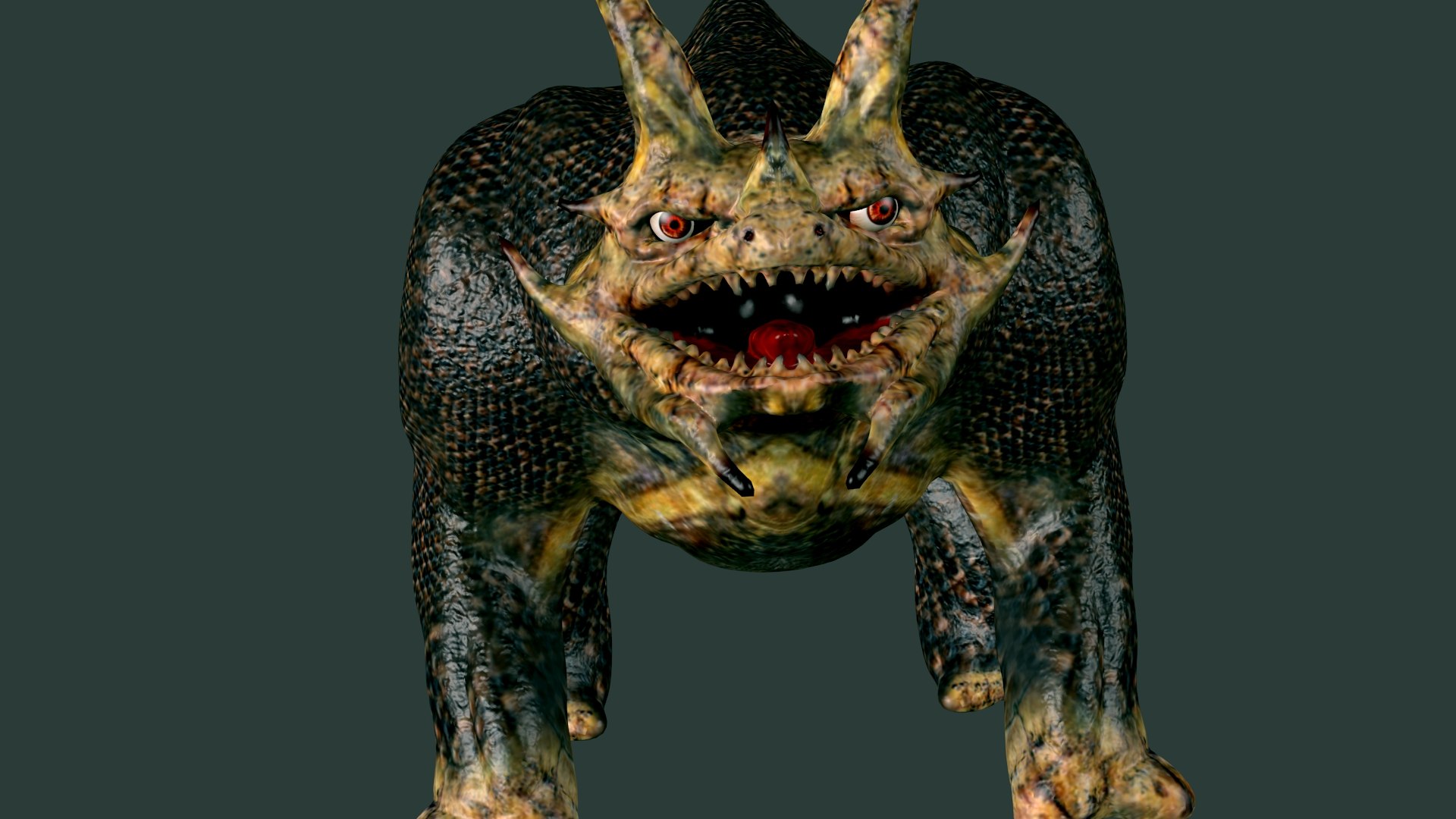 3d Model Horned Monster