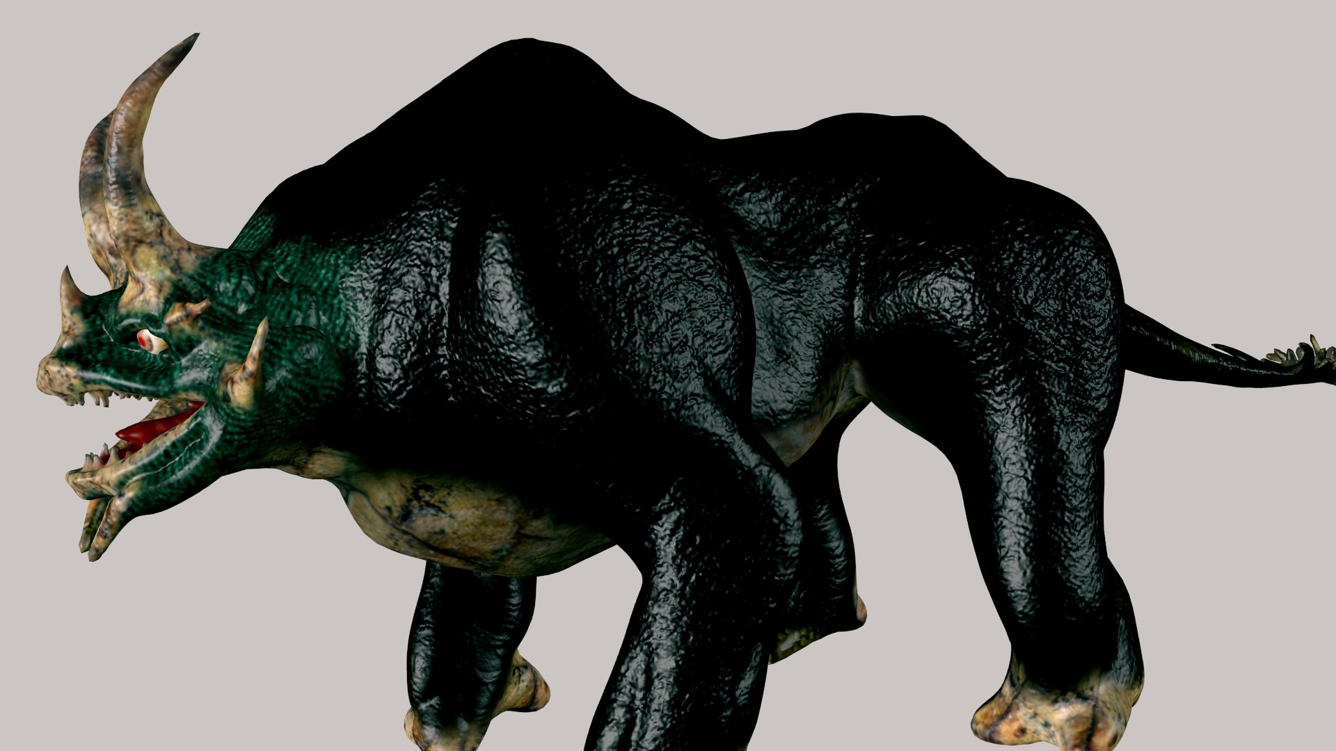 3d Model Horned Monster