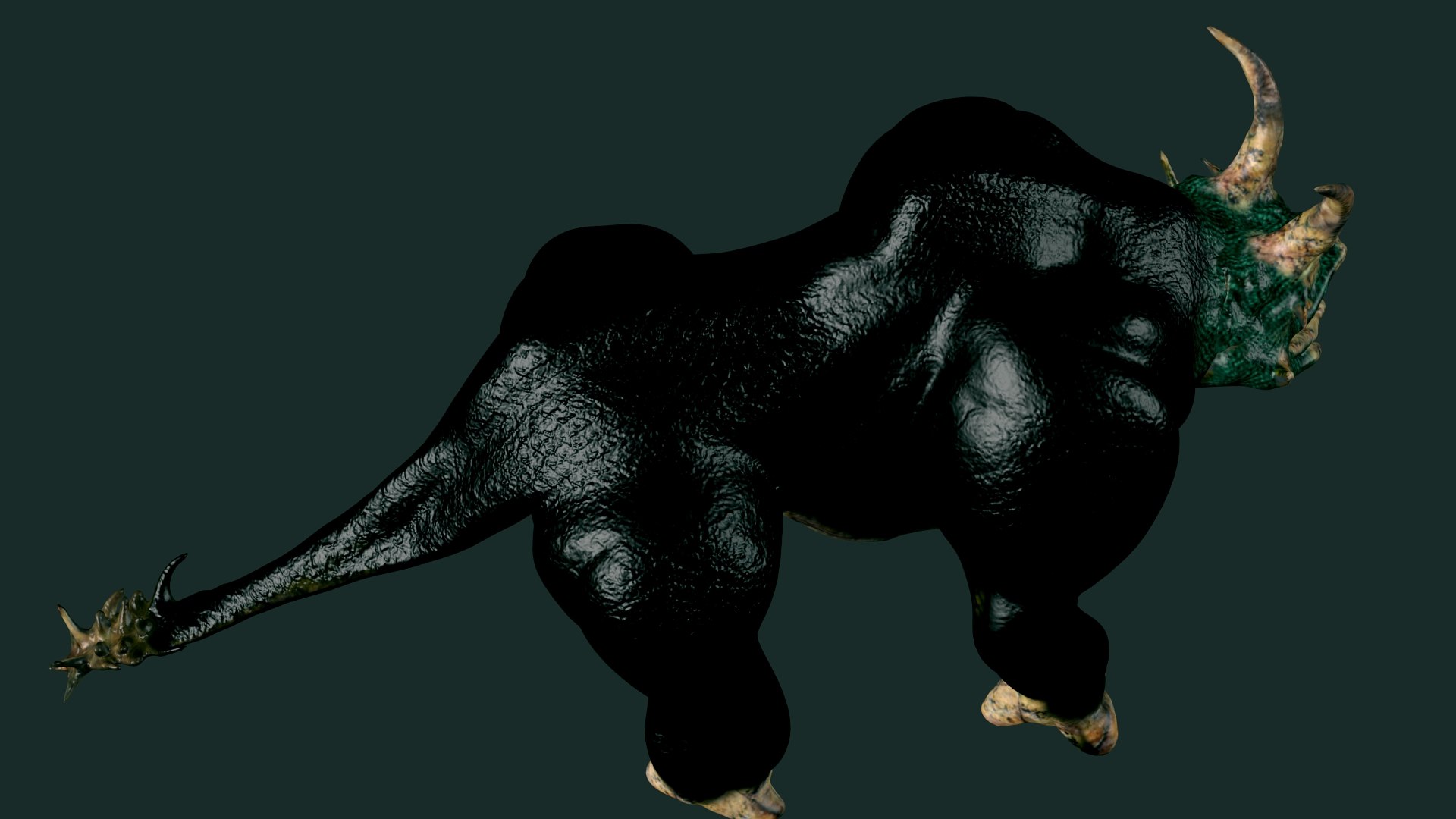 3d Model Horned Monster