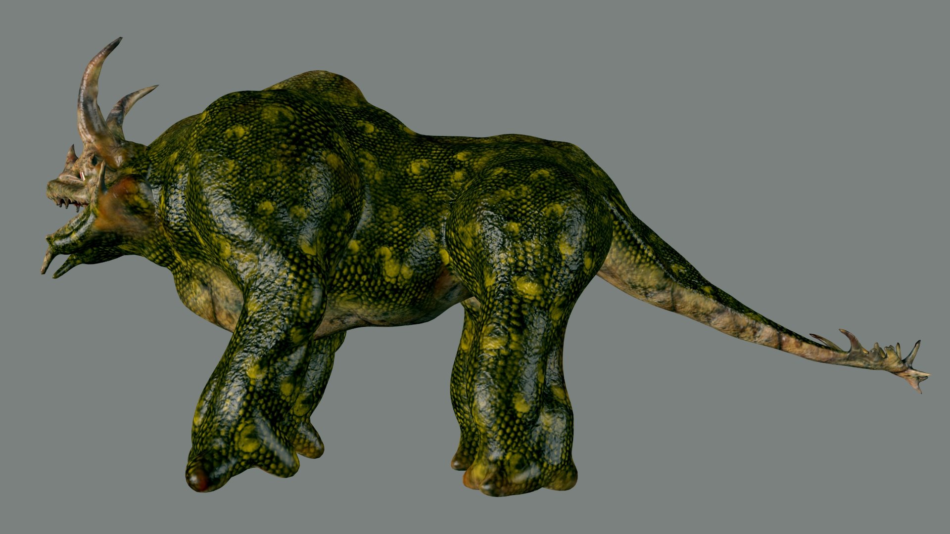 3d Model Horned Monster