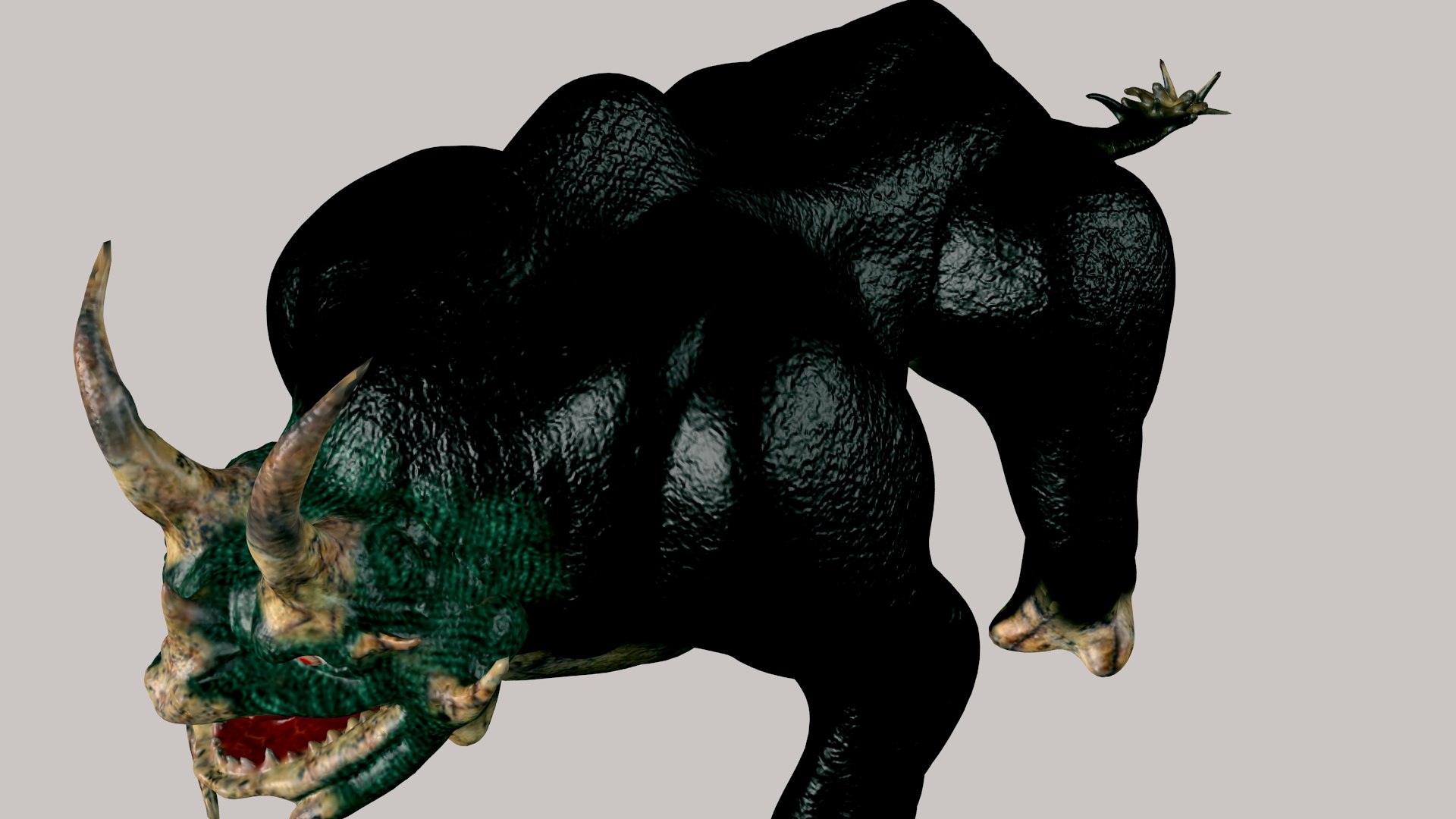 3d Model Horned Monster