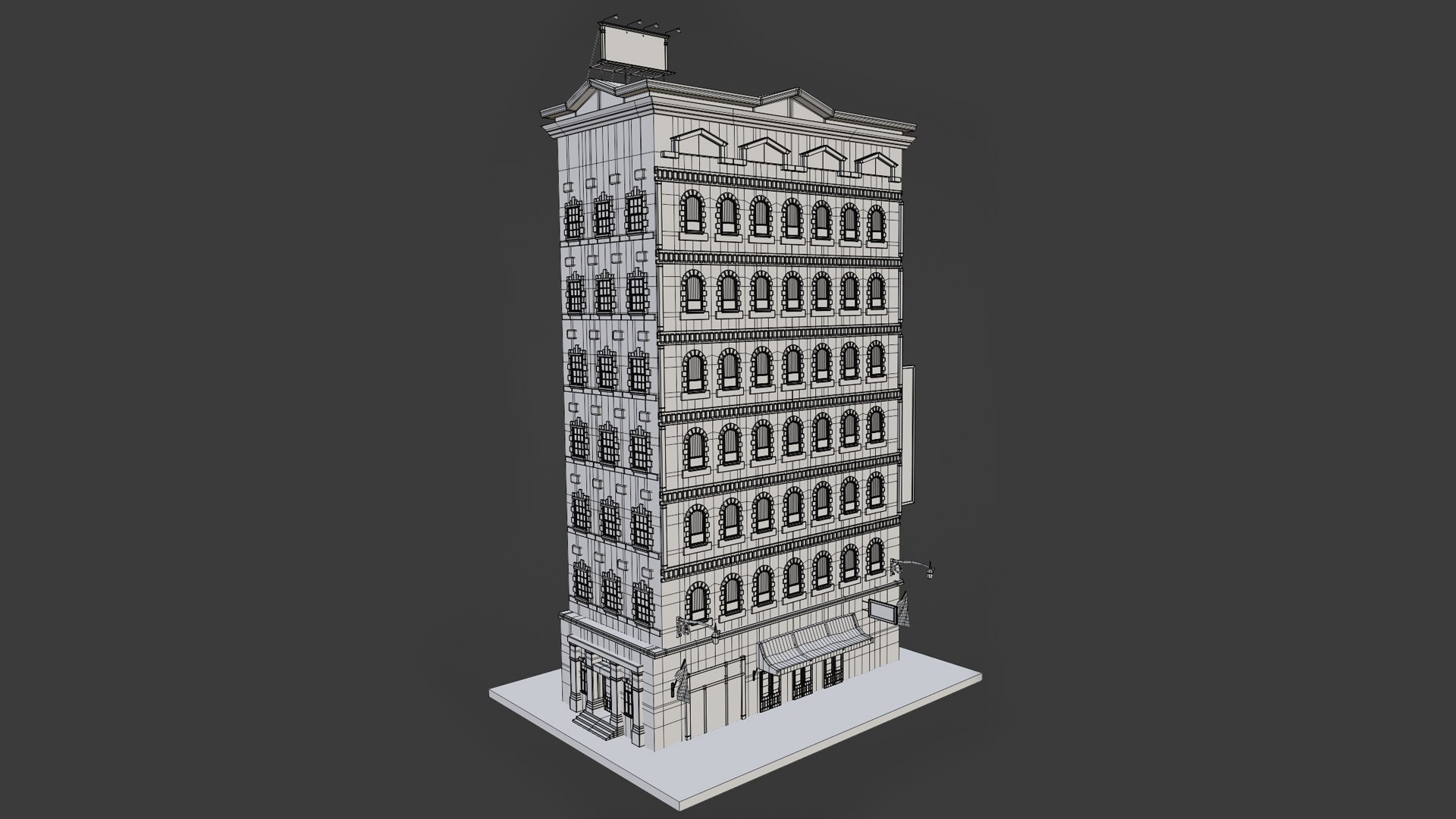 3D Model Old New York Buildings 1930 4 Toy Store - TurboSquid 2036877