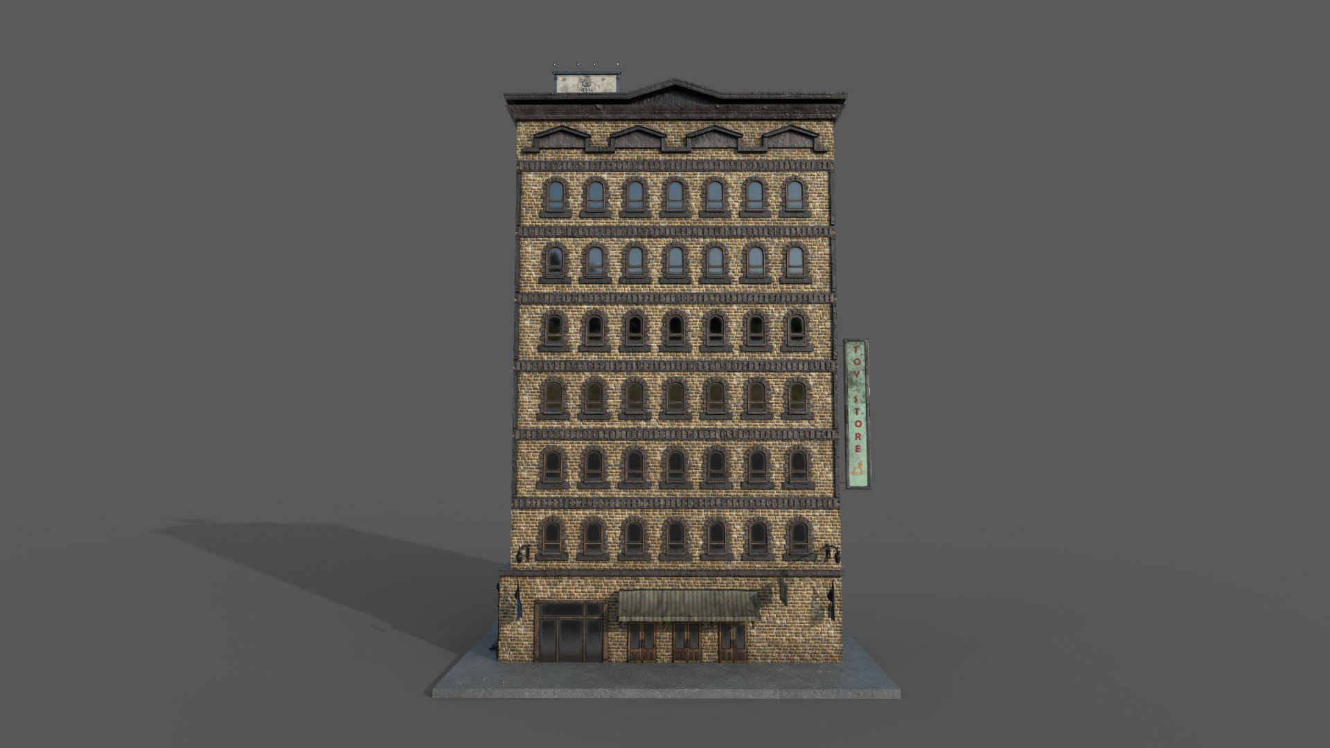 3D Model Old New York Buildings 1930 4 Toy Store - TurboSquid 2036877
