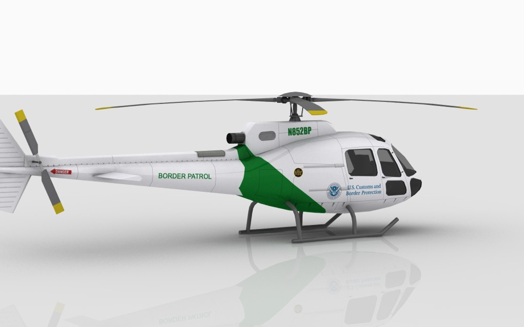 Helicopter Eurocopter As350 3d Max