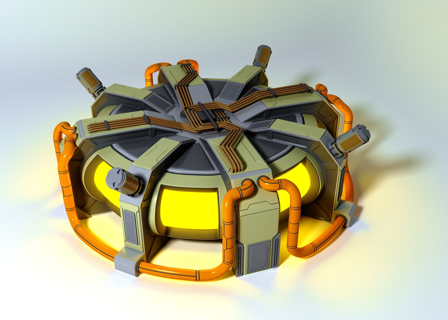 3D Model Sci-fi Thermo Nuclear Reactor - TurboSquid 1315571