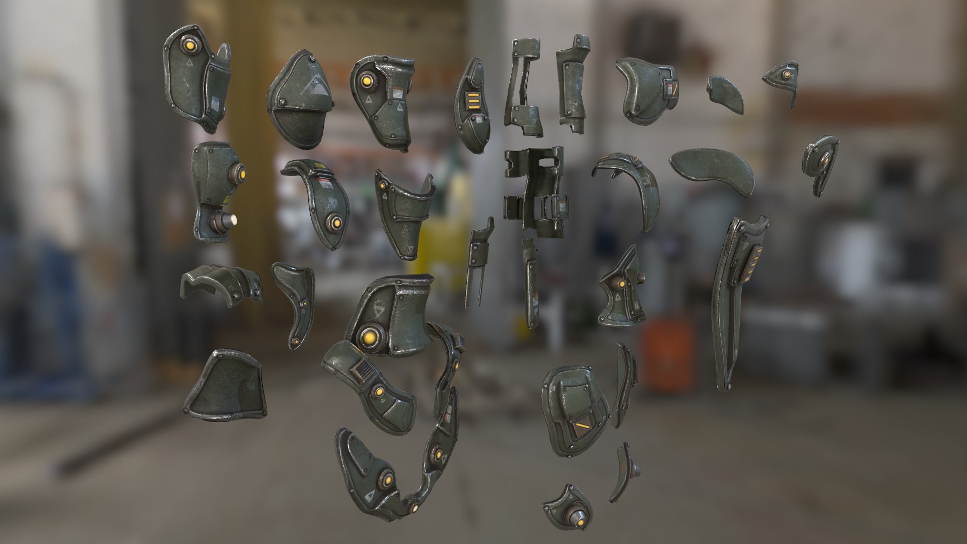 3D Mech Kitbash Parts - - TurboSquid 1641835