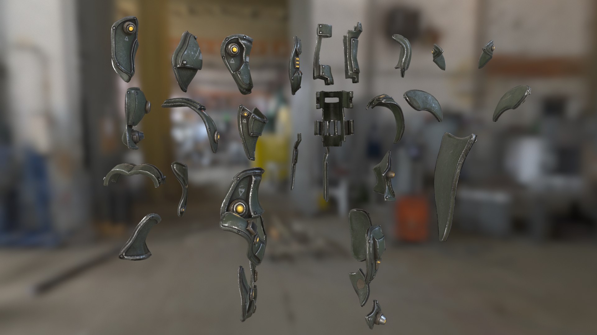 3D Mech Kitbash Parts - - TurboSquid 1641835