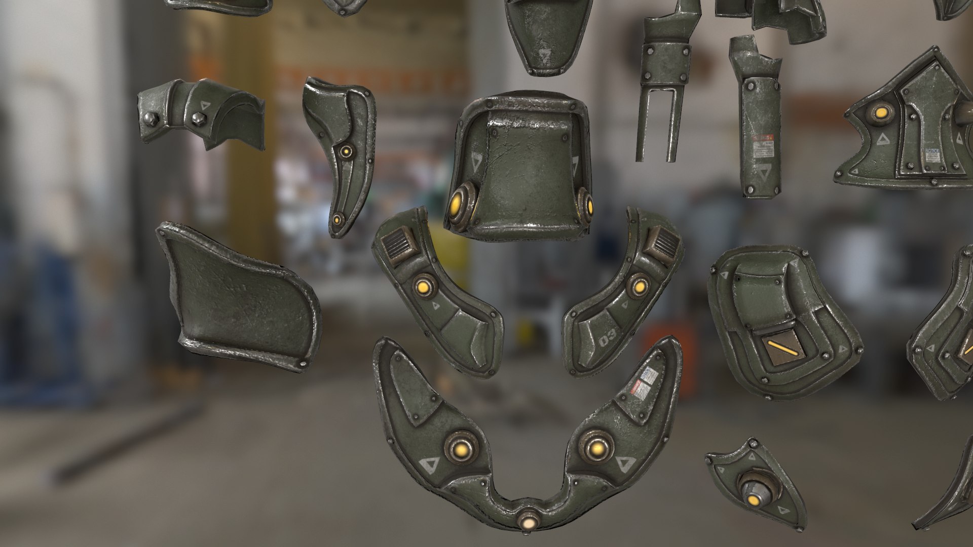 3D Mech Kitbash Parts - - TurboSquid 1641835