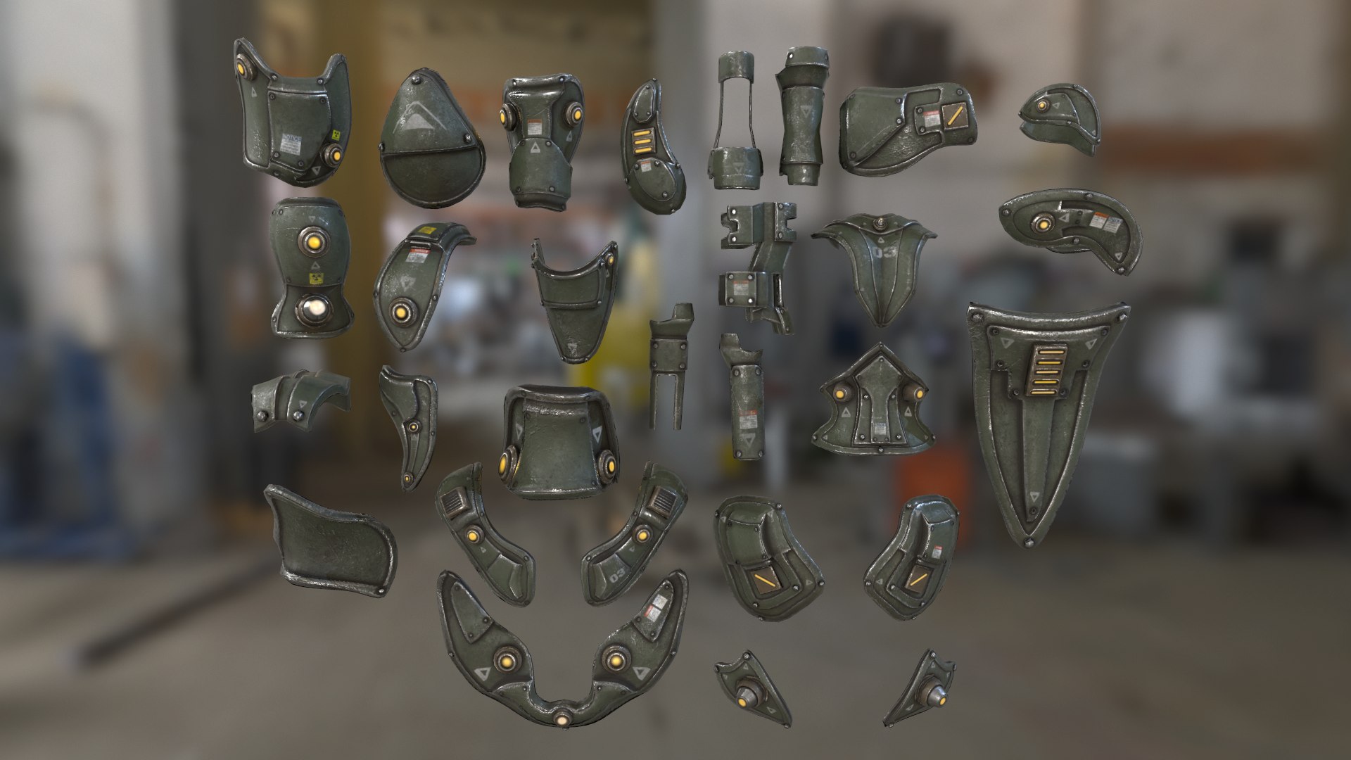 3D Mech Kitbash Parts - - TurboSquid 1641835