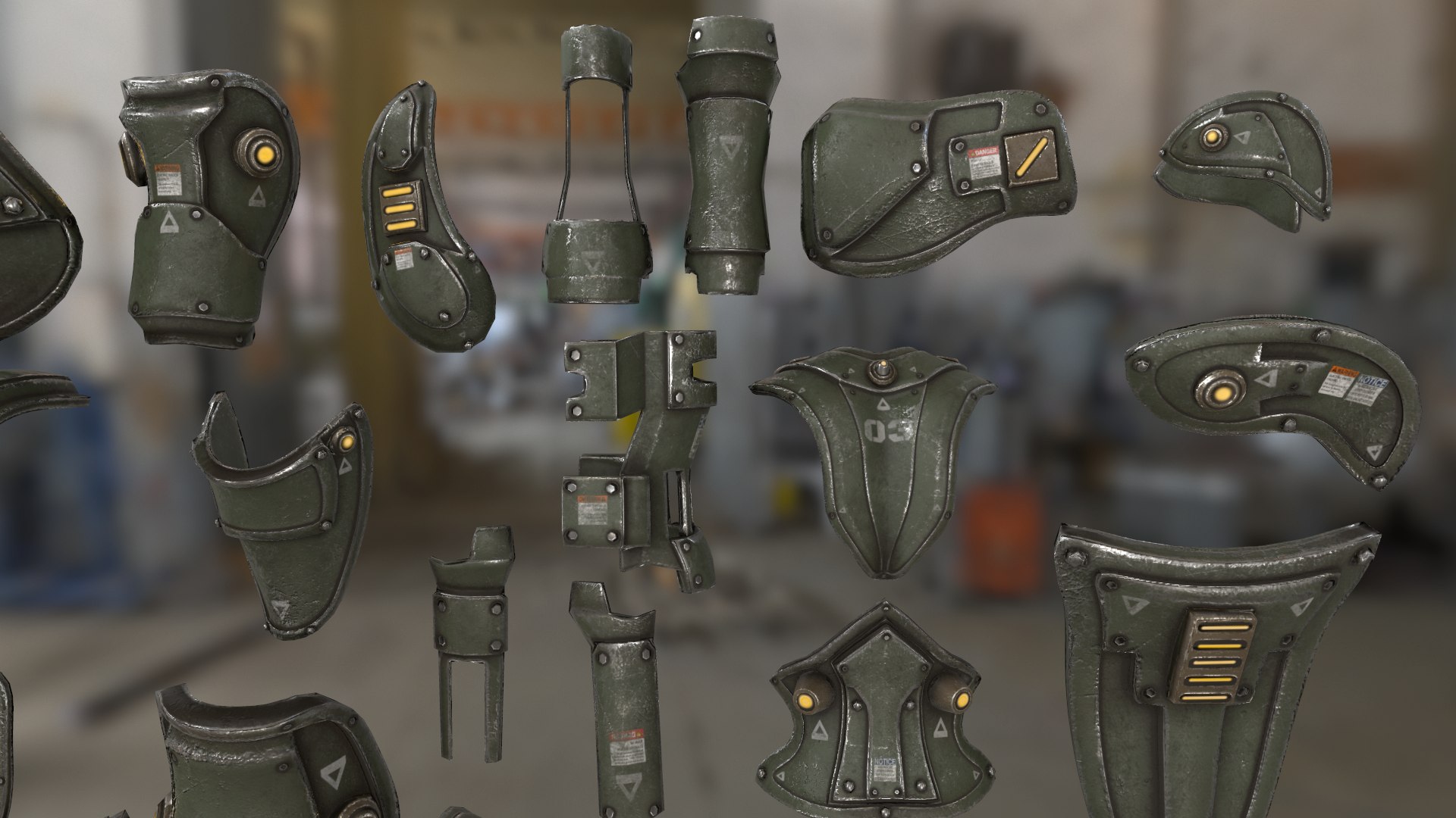 3D Mech Kitbash Parts - - TurboSquid 1641835