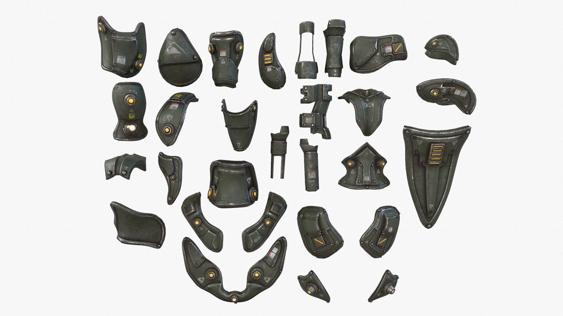 3D Mech Kitbash Parts - - TurboSquid 1641835