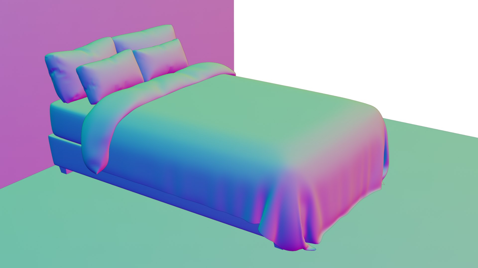 3d Easy Bed Configurator With Separated Parts Turbosquid 2240944