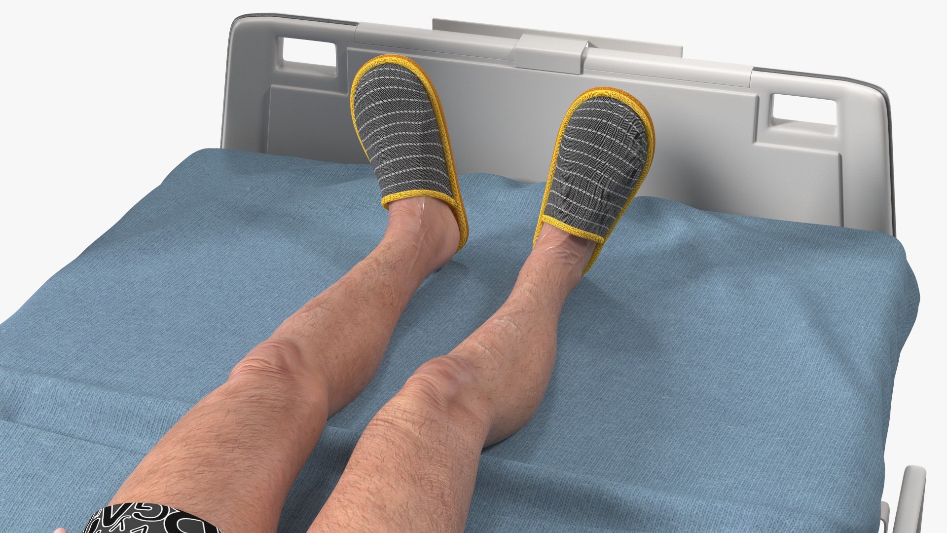 Patient On Hospital Bed 2 And Doctor Rigged For Cinema 4D 3D Model ...