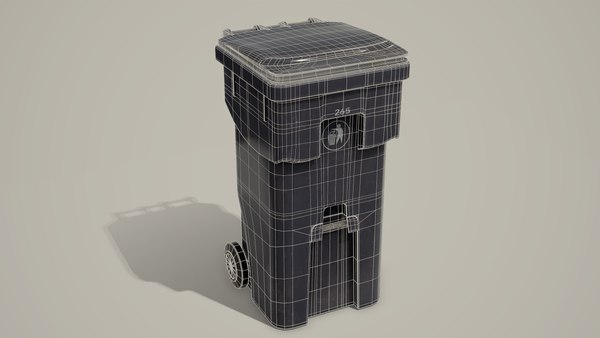 Bin garbage 3D model - TurboSquid 1683465