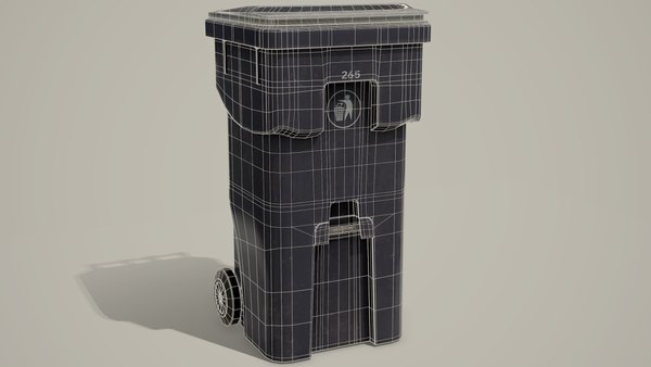 Bin garbage 3D model - TurboSquid 1683465