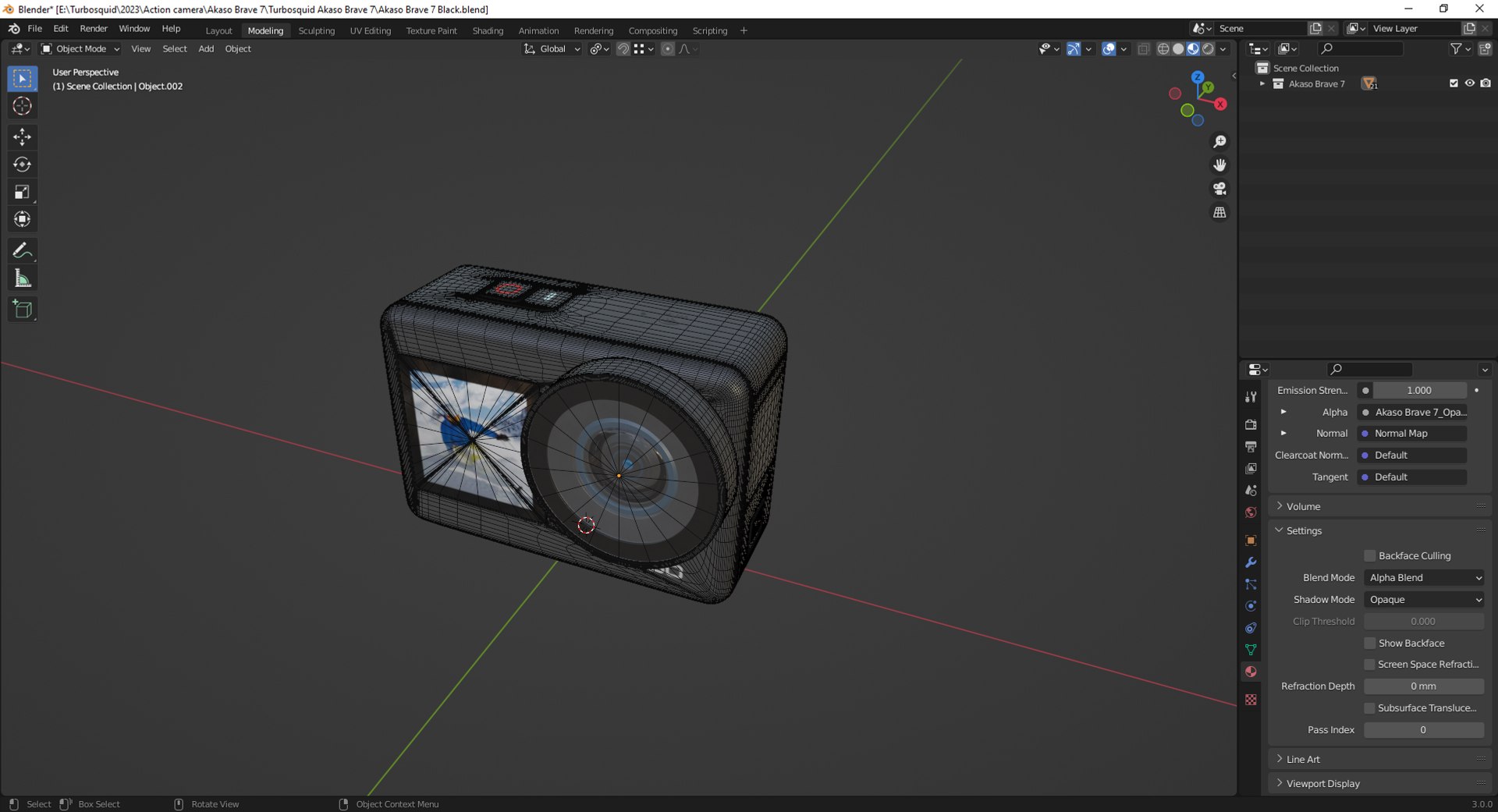 Action Camera Akaso Brave 7 3D model - TurboSquid 2135231
