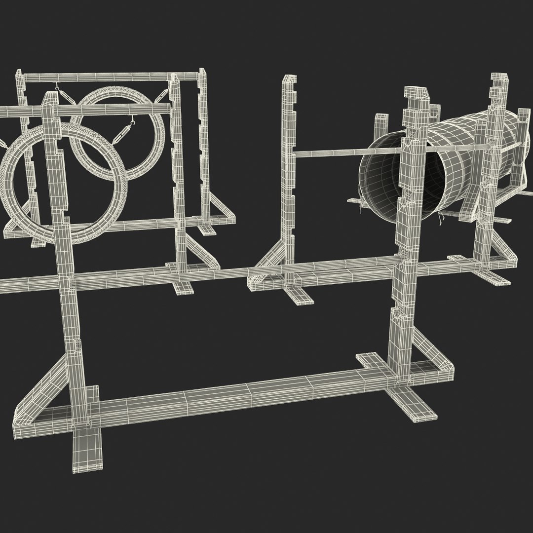 Dog Agility Equipment 3d Model