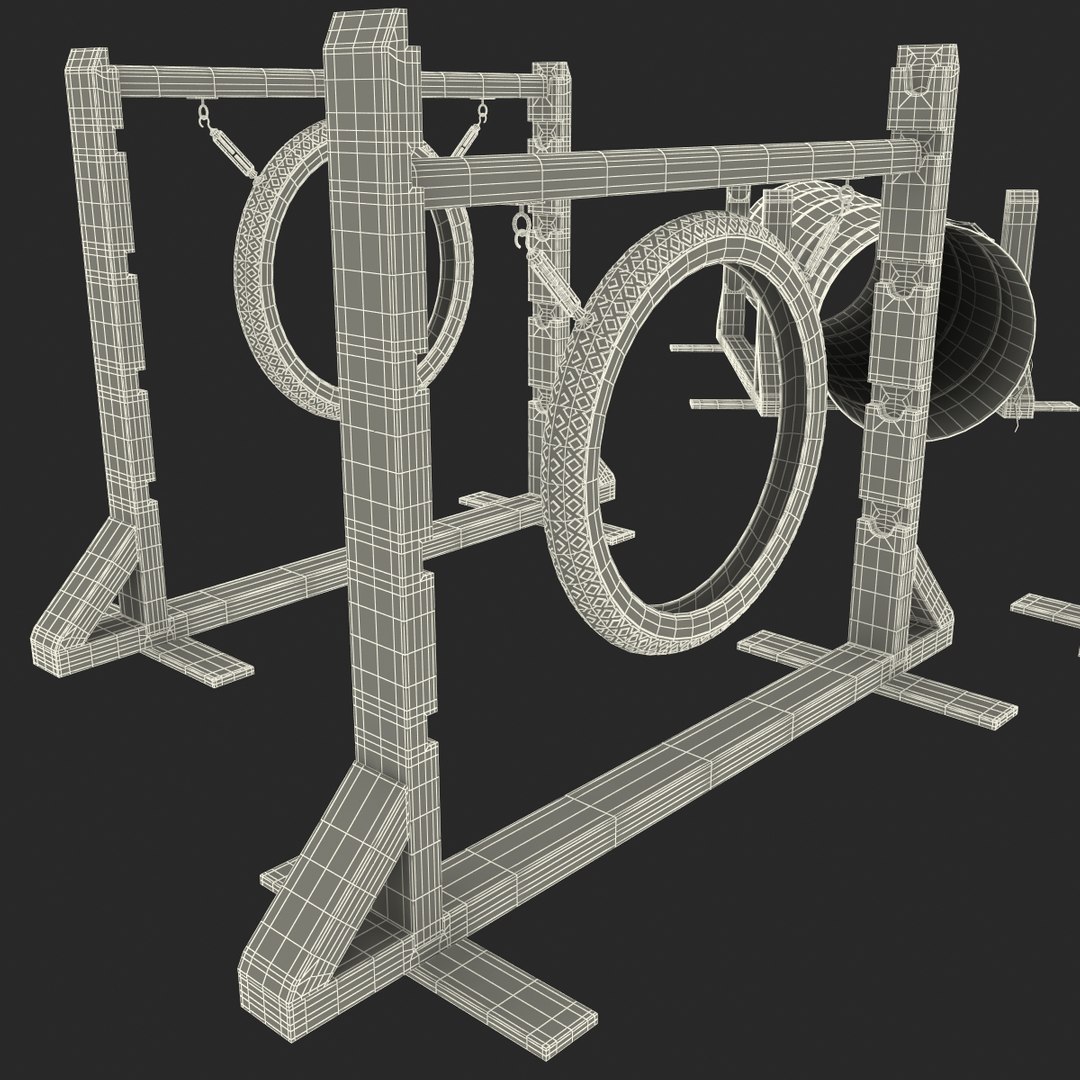 Dog Agility Equipment 3d Model