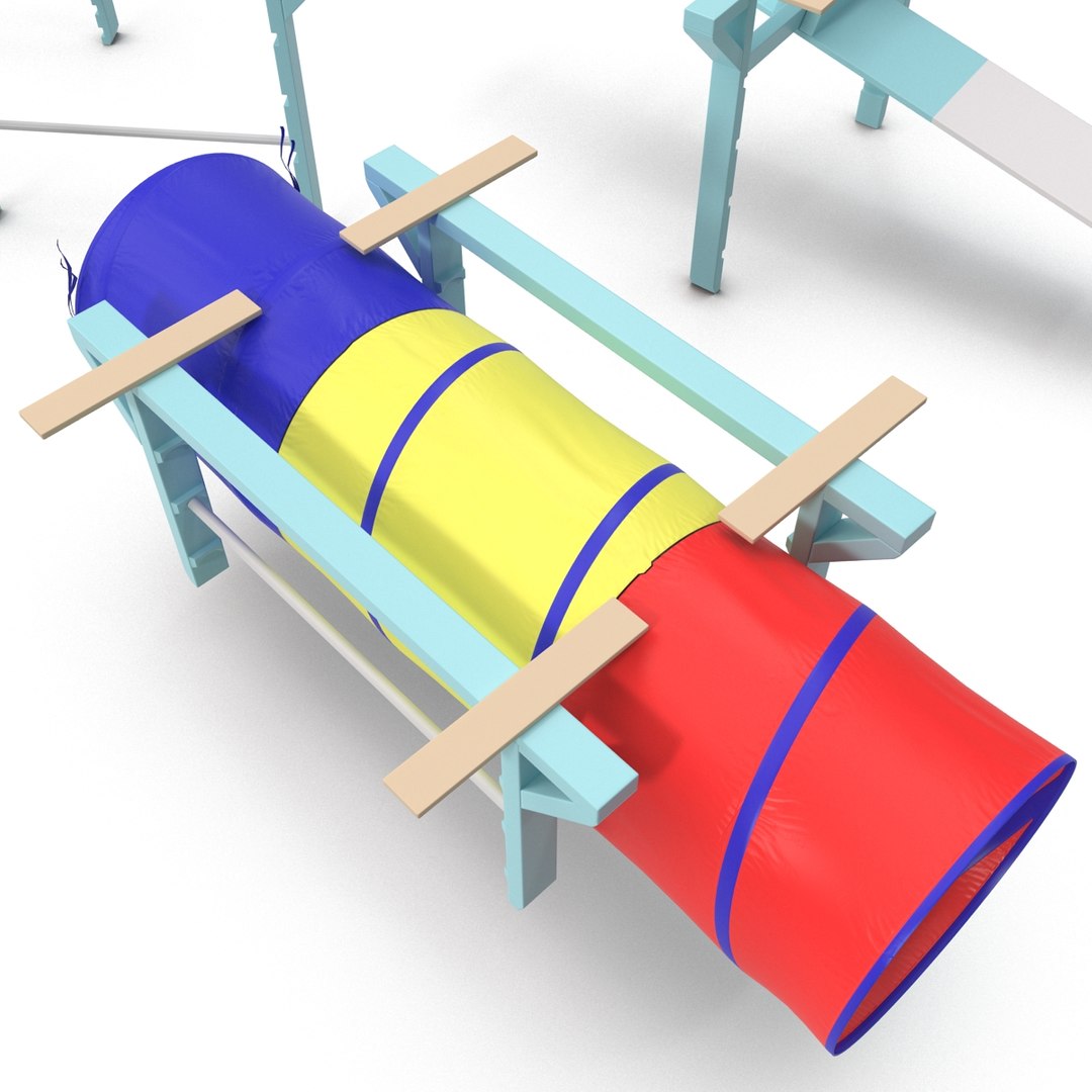 Dog Agility Equipment 3d Model